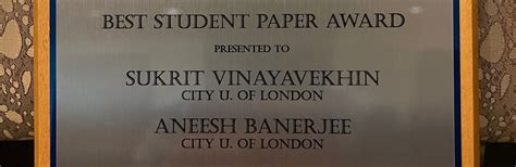 Bayes Phd Fellow Wins Academy Of Management Award Bayes Business School