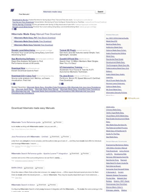 The Manuals Com Hibernate Made Easy Manual Pdf Programming
