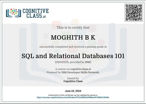 Moghith B K On Linkedin Bigdata Datascience Cognitiveclass Ibm