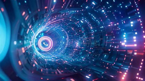 A Digital Vortex Of Swirling Technology And Communication Featuring A Glowing Phone Icon A