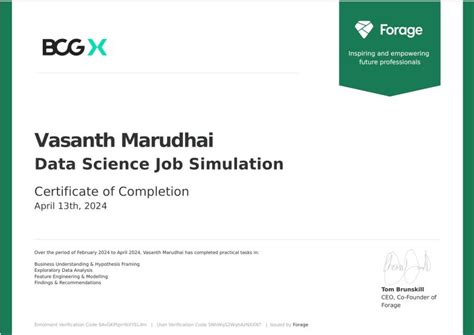 Vasanth M On Linkedin Datascience Bcg Certification