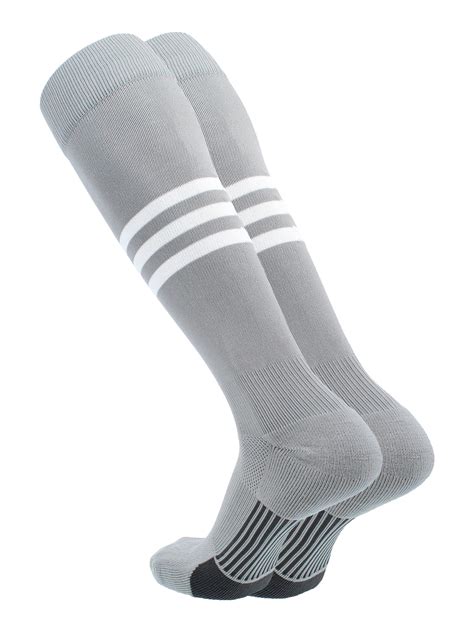 Tck Performance Baseballsoftball Socks Greywhite Small