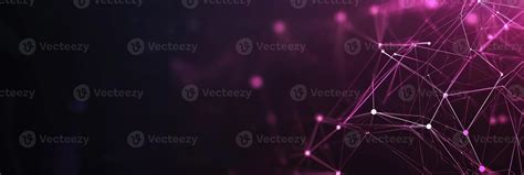 Futuristic Digital Network Visualization With Glowing Nodes And Lines Representing Data