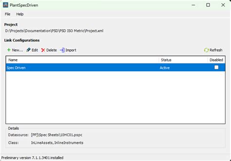 plantspecdriven how to use configuration the wizard spec driven