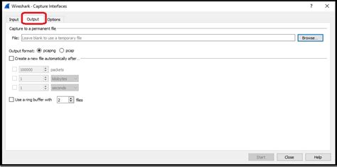 Wireshark Setup Auto Save