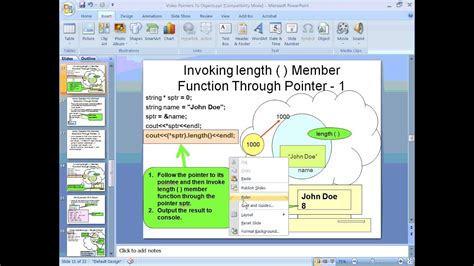 Pointers To Objects In C Youtube