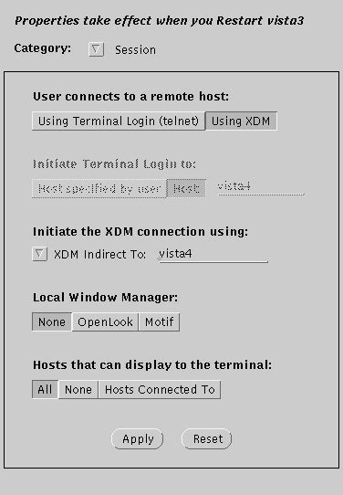 使用 Xterminals Solaris 公用桌面环境：高级用户和系统管理员指南