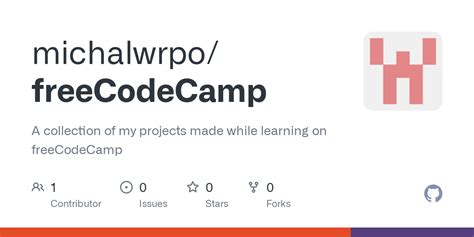GitHub Michalwrpo FreeCodeCamp A Collection Of My Projects Made While Learning On FreeCodeCamp