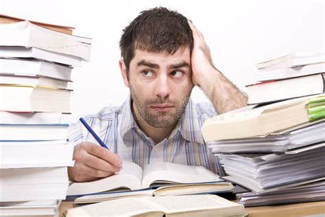 Studying Man Stock Photo Image Of Reading People Paper 9596770