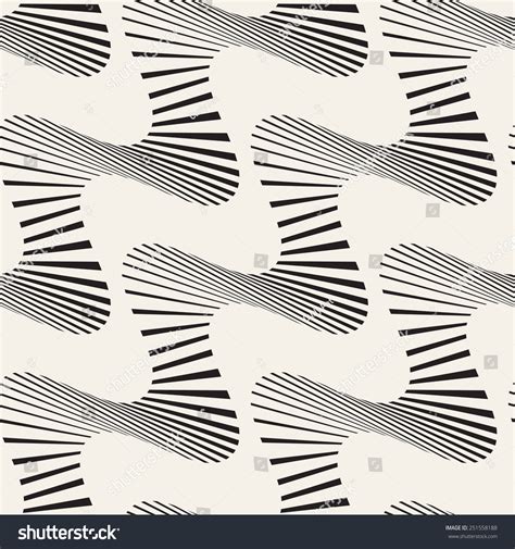 Vector Seamless Pattern Repeating Striped Linear Texture Stylish Wavy Background With Diagonal
