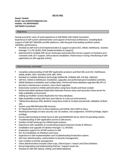 Venkatcv 2 Pdf Databases Microsoft Sql Server