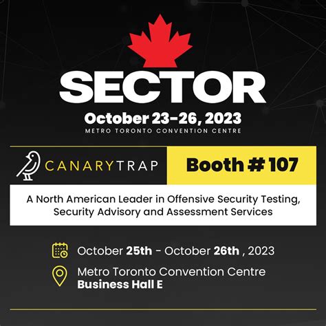 Canary Trap On Linkedin Sector2023 Canarytrap Cybersecurity Networking