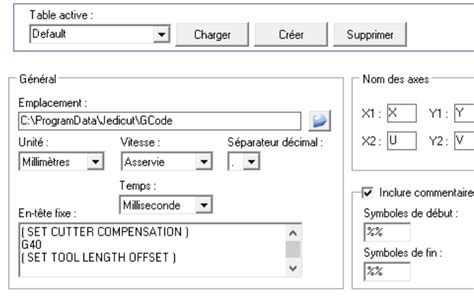 Des améliorations pour le GCode et pas seulement Jedicut