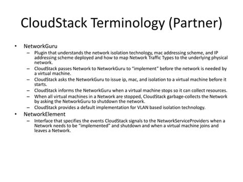 3 Networking Cloudstack Developer Day Pdf