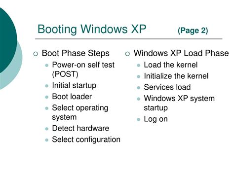 PPT Windows XP Boot Process PowerPoint Presentation ID