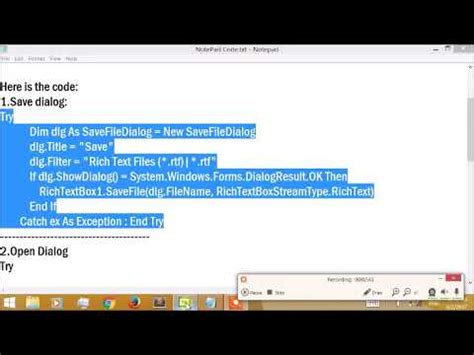 How To Make Notepad In Visual Basic Studio YouTube