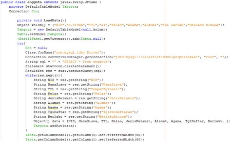 Adi Mora Lubis Program Aplikasi Perpustakaan Menggunakan Java Netbeans