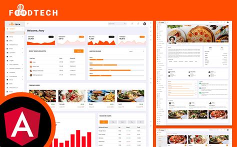 Foodtech Restaurant Food Delivery Angular JS Admin Dashboard
