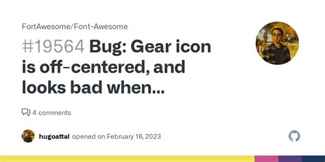 Bug Gear Icon Is Off Centered And Looks Bad When Spinning · Issue