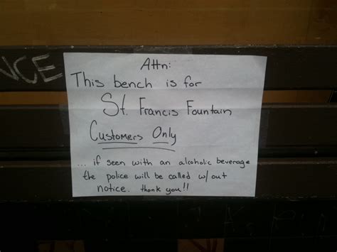 Bench Buzzkill Uptown Almanac