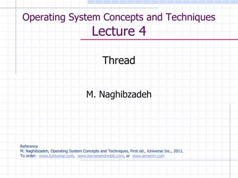 ppt operating system concepts and techniques lecture 4 powerpoint