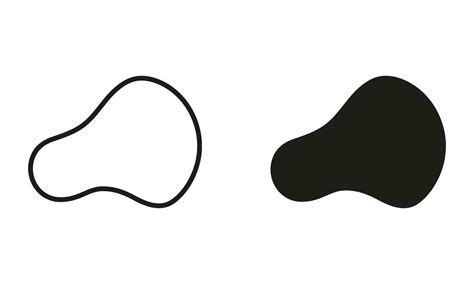 irregular amorphous splodge abstract liquid design form random shape
