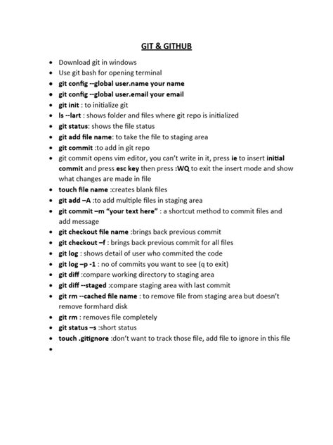 Git And Github Pdf Computer File Computing Platforms