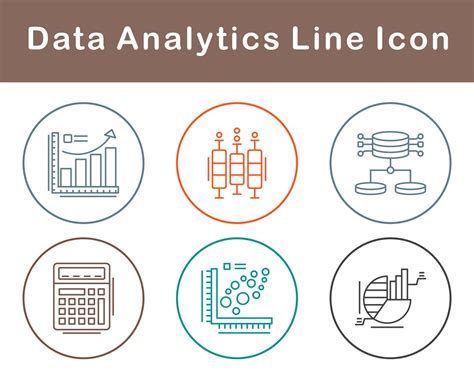 Data Analytics Vector Icon Set 21506495 Vector Art At Vecteezy