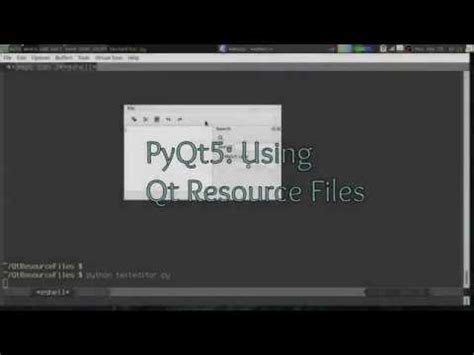 Master PyQt Part Using Qt Resource Files YouTube