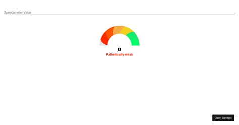 React Native Speedometer Codesandbox