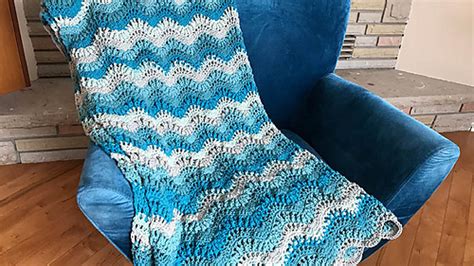 Ravelry Breaking Waves Afghan Pattern By Michael Sellick