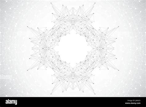 Graphic Background Molecule And Communication Connected Lines With Dots Medicine Science