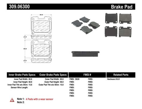 Stoptech Performance 593 98 Toyota Supra Turbo Rear Brake Pads