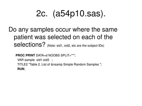 ppt assignmnet simple random sampling with replacement powerpoint