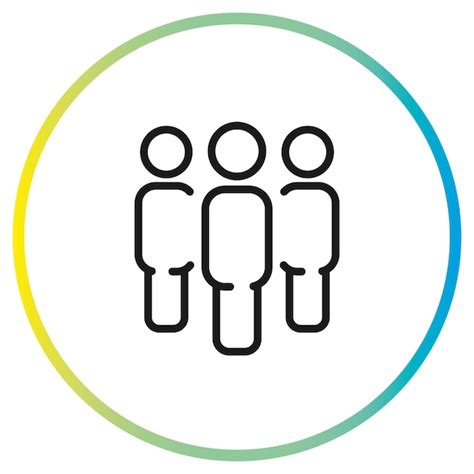 Premium Vector | Crowd of people icon vector