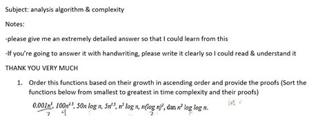 Solved Subject Analysis Algorithm And Complexity Notes