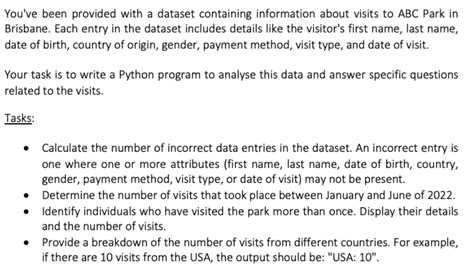 Solved You've been provided with a dataset containing | Chegg.com