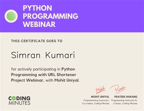 Pythonprogramming Codingminutes Lpu Simran Kumari