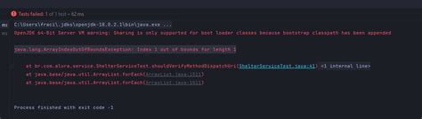 [bug] java lang arrayindexoutofboundsexception index 1 out of bounds