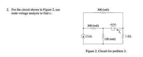 Solved For The Circuit Shown In Figure Use Node Voltage Chegg