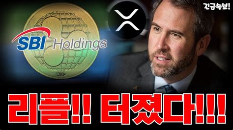 리플 긴급 속보 파트너십 체결 드디어 터졌습니다 Youtube