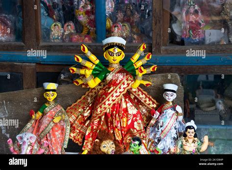 The Supreme Shakti Maa Durga Is Worshiped With Diya Lamp In Utmost