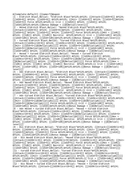 Shrouded Eldritch Blast Pdf