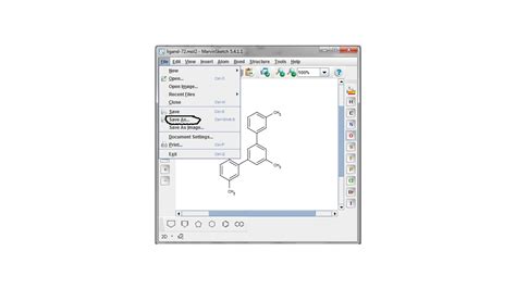 information now drawing molecules in mol2 file format