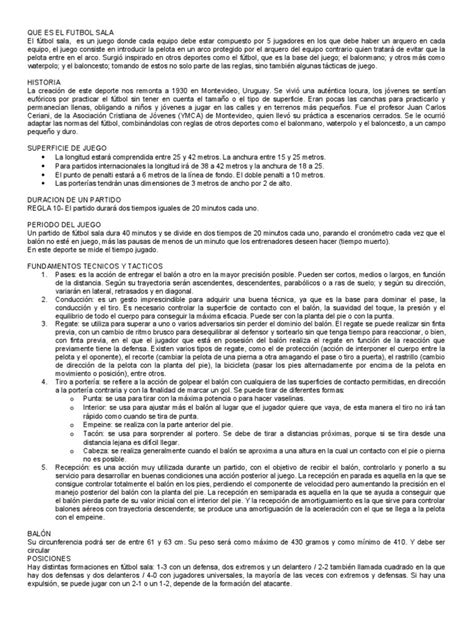 Guía Completa Del Fútbol Sala Pdf Asociación De Futbol Deportes