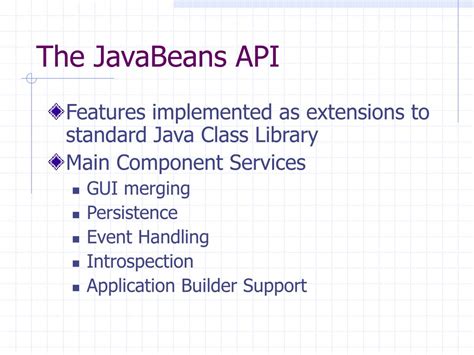 Ppt Java Beans Powerpoint Presentation Free Download Id1257922