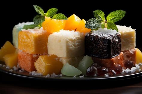 Premium Ai Image Brazilian Dessert Closeups Food Photography