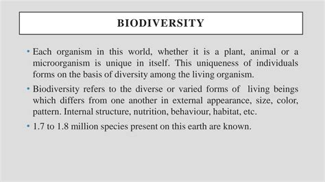 SOLUTION: Unit 1 diversity of living world - Studypool