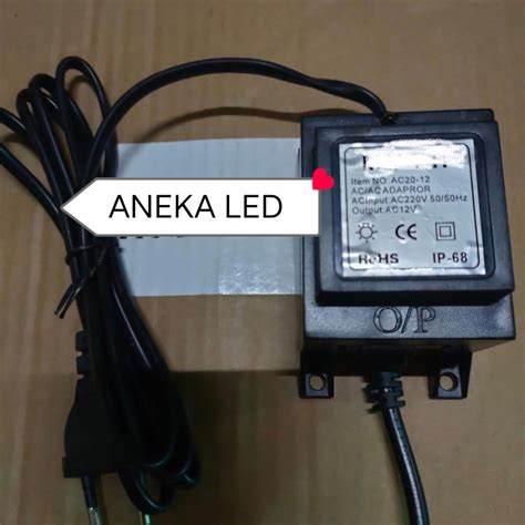 Jual Travo Trafo Adaptor Lampu Kolam Watt V Ip Shopee Indonesia