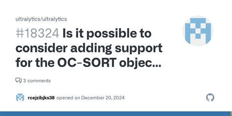 Is It Possible To Consider Adding Support For The Oc Sort Object